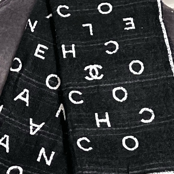 CHANEL | Accessories | Chanel Cc Coco Scarf Cashmere And Silk Blend ...
